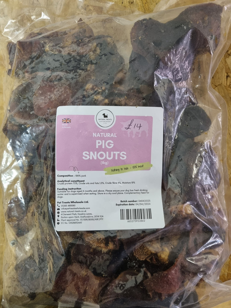 Natural Treats - Pig Snouts (500G) – Raw To Go