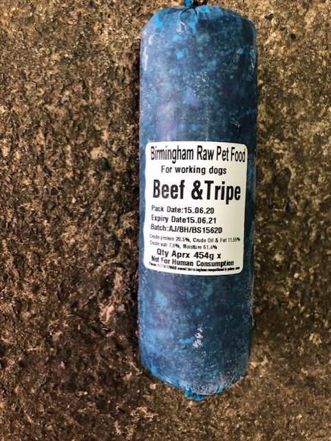 Raw Minced BEEF & TRIPE Complete (80/10/10) Birmingham Raw Pet Foods 4 ...